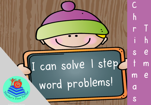 Word problems - Solving 1 step word problems. - Christmas and Winter ...