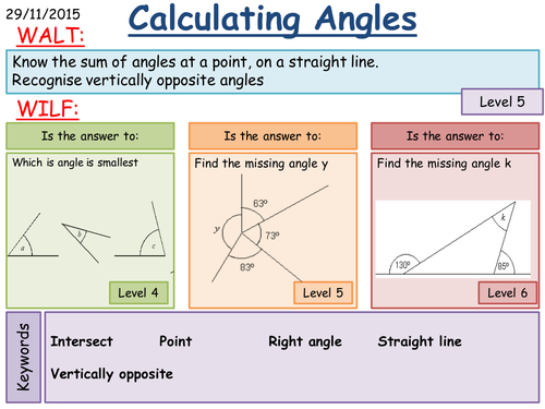 KS3: Calculating Angles | Teaching Resources KS3: Calculating Angles | Teaching Resources