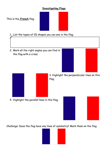 Investigating Flags worksheet | Teaching Resources