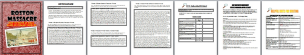 Boston Massacre: Primary Sources and How to Write an Essay | Teaching ...