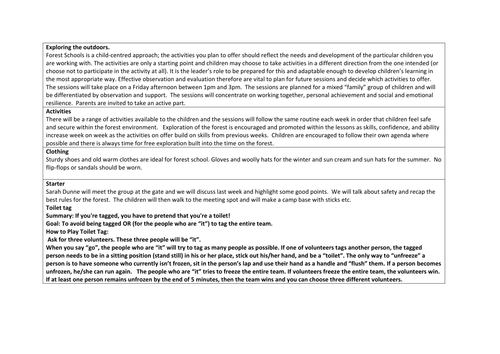 forest school lessons | Teaching Resources