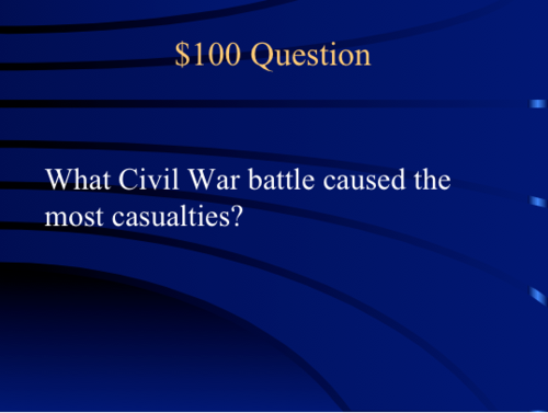 Civil War Trivia Game | Teaching Resources