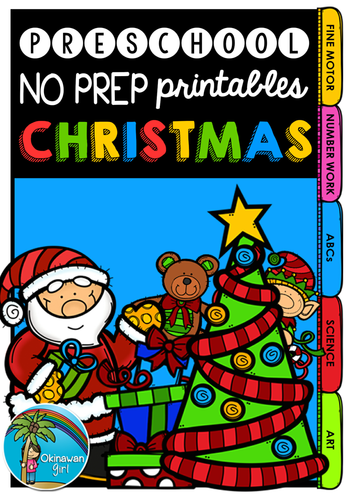 Christmas No Prep Printables for Preschoolers | Teaching Resources