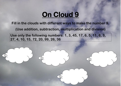On Cloud 9 | Teaching Resources