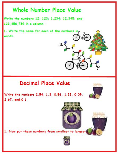 Holiday Math Task Cards | Teaching Resources