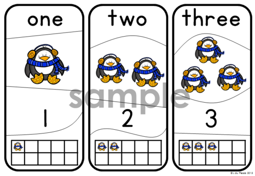 Penguin Number Puzzles 1-20 | Teaching Resources