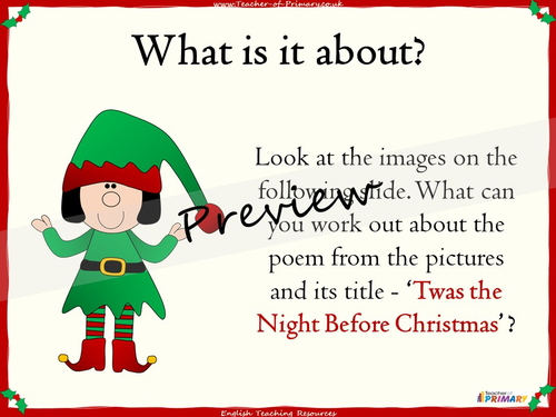 Twas the Night Before Christmas - Year 2 and 3 | Teaching Resources