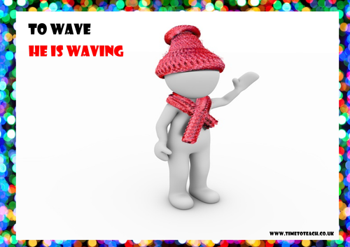 10 FREE Christmas Verb Posters - Describe Different Christmas Actions ...