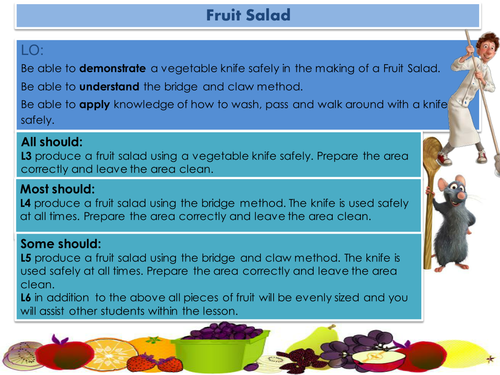 Food Technology Year 7 13 week scheme of work powerpoints, worksheets ...