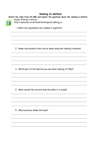 Food Technology Year 7 13 week scheme of work powerpoints, worksheets ...