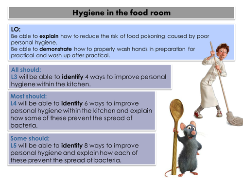 Food Technology Year 7 13 week scheme of work powerpoints, worksheets ...
