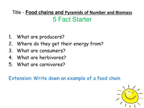 Pyramids of Number and Biomass | Teaching Resources