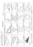 Practice Pythagoras, Trig questions - with answers | Teaching Resources