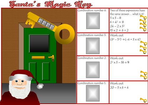 Christmas maths revision activities - Area of circles, BIDMAS and ...