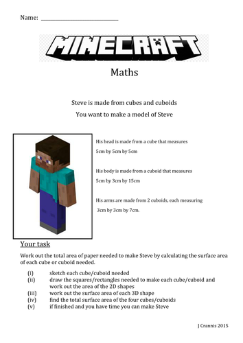 Minecraft Maths | Teaching Resources