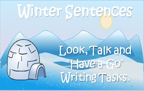 Winter Sentences : Trace, Write, Order Tasks | Teaching Resources