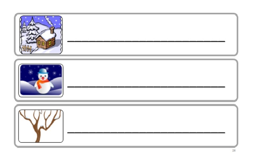 Winter Sentences : Trace, Write, Order Tasks | Teaching Resources