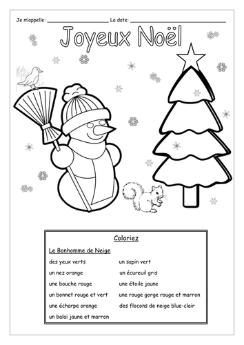 FRENCH - CHRISTMAS - Joyeux Noël Bumper Pack - Worksheets | Teaching ...