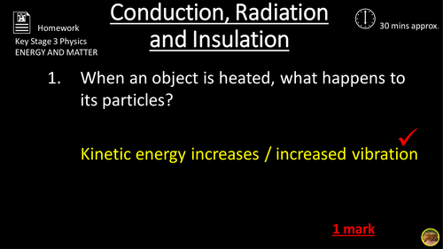 L05 Radiation and Insulation ENERGY AND MATTER | Teaching Resources