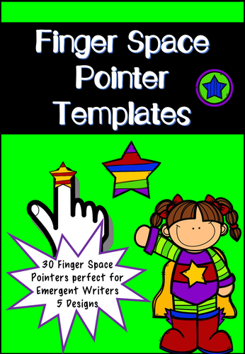 Help with writing - Finger Space Pointer Templates | Teaching Resources