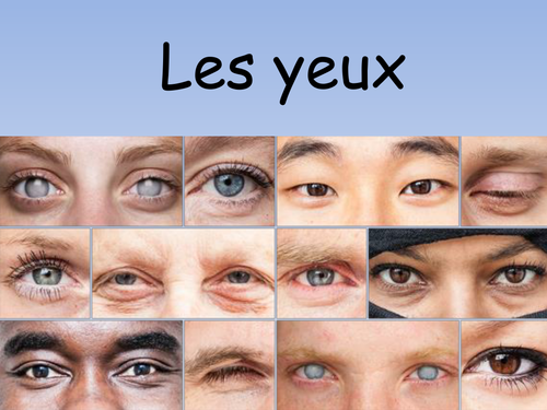 Describing eye colours in French | Teaching Resources