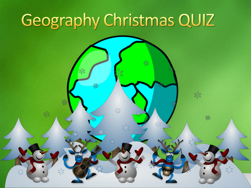 Geography Christmas Quiz | Teaching Resources