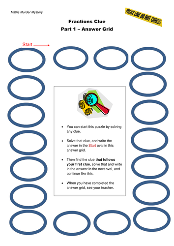 Simple Fractions Treasure Hunt | Teaching Resources