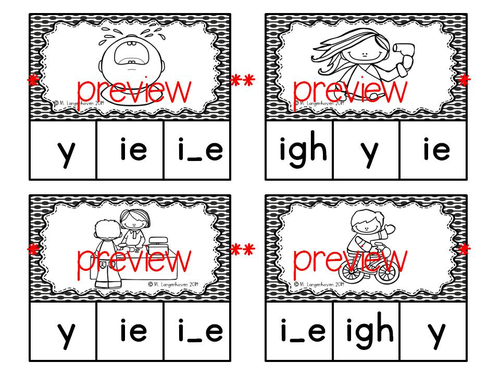 Long I Vowel Clip Cards | Teaching Resources
