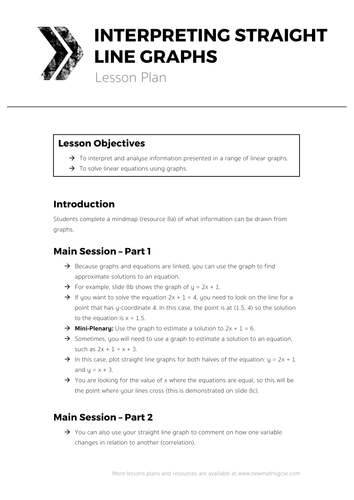 Linear Graphs & Coordinate Geometry - Complete Unit of Work | Teaching ...