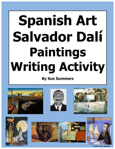 Spanish Art Writing Activity - Salvador Dali Paintings | Teaching Resources