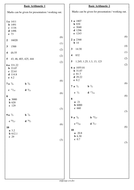 Basic Arithmetic Tests by RUN DMC | Teaching Resources