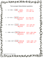 Dividing Decimals | Teaching Resources