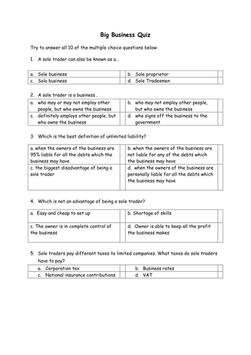 Partnerships - Types of Business Ownership - GCSE Business Studies ...