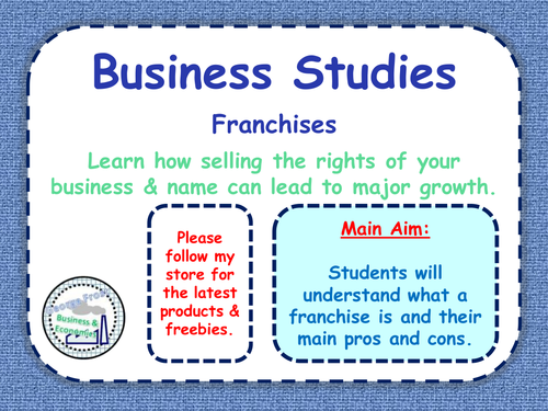 Franchises / Franchising - Pros & Cons - Business Ownership - PPT ...
