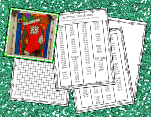 Christmas Coordinate Graphing | Teaching Resources
