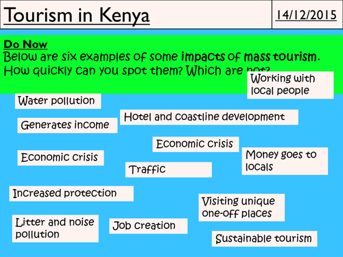 Tourism | Teaching Resources
