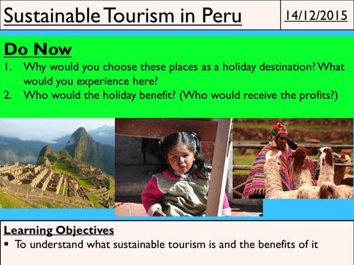 Tourism | Teaching Resources