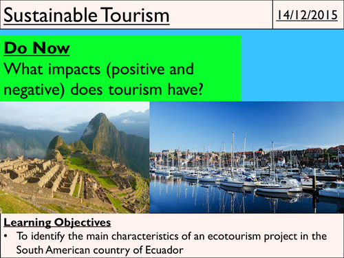 Tourism | Teaching Resources