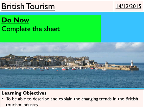 Tourism | Teaching Resources