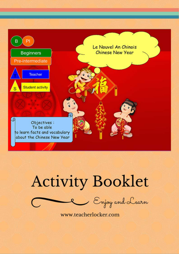 Chinese New Year in French lesson + exercices ( No Prep) / Le nouvel an ...