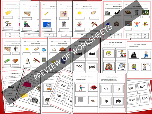 Onset & Rime Word Families (Total 29), PowerPoint Presentations ...