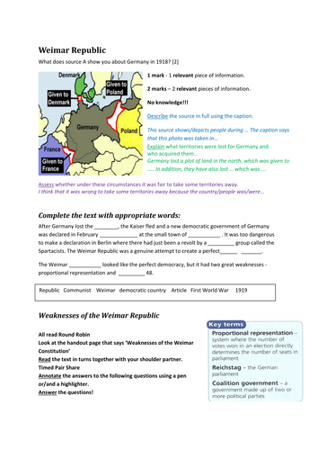 Nazi Germany (WJEC History) Lessons Bundle 1 | Teaching Resources