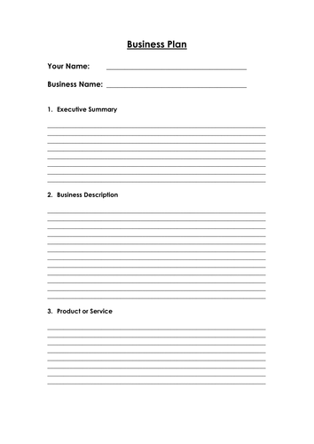 Business Plans - GCSE Business Studies - PPT & Create Your Own Business ...