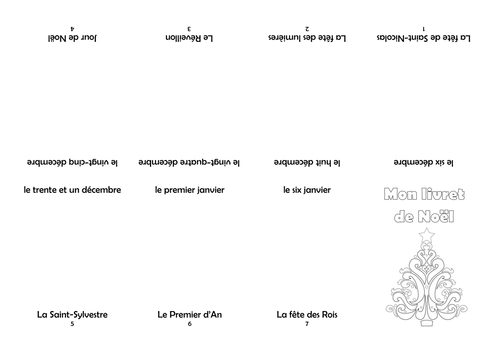 French: Christmas Booklet (Updated) | Teaching Resources