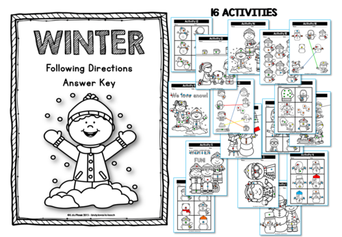 Winter Listening Skills (Following Directions) | Teaching Resources