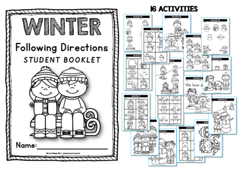 Winter Listening Skills (Following Directions) | Teaching Resources