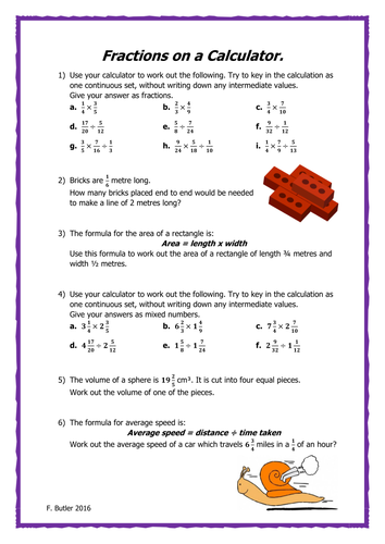 Using a Calculator Homework Pack (HIGHER and FOUNDATION - Grades E-C ...