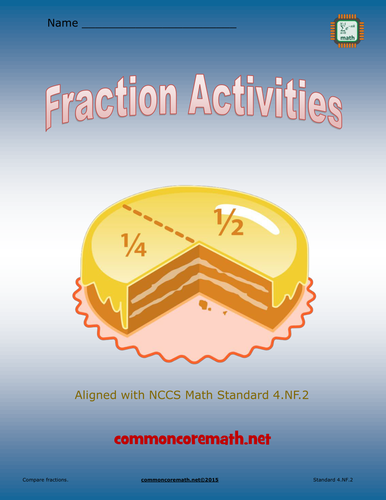 Comparing Fractions - NCCS Math 4.NF.2 | Teaching Resources