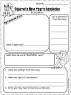 Squirrel's New Year's Resolution Activity Sheets *Print & Go ...