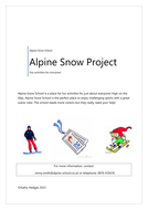 Alpine Snow School Project - ICT FS or ICT GCSE | Teaching Resources